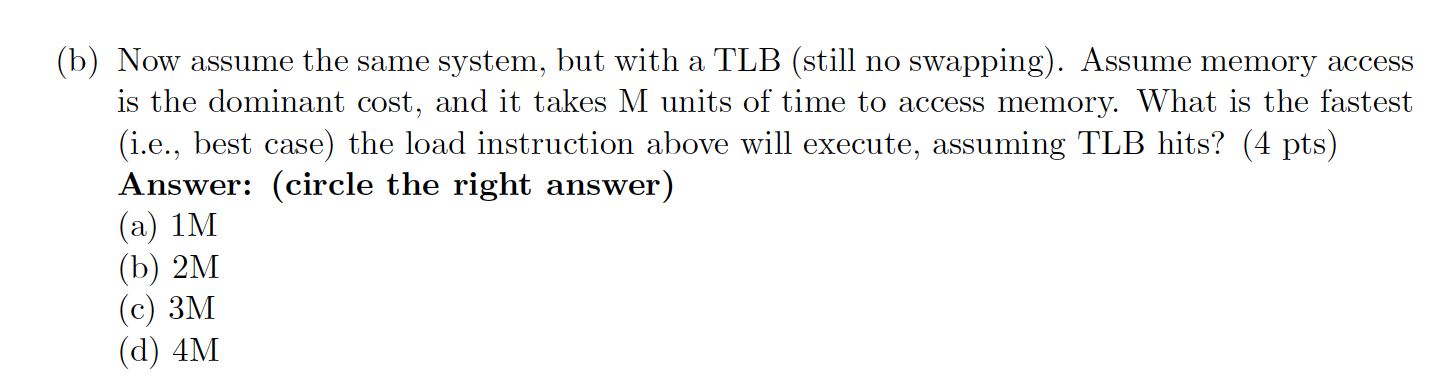 Solved 2. (16 points) TLB and page replacement! We will see | Chegg.com