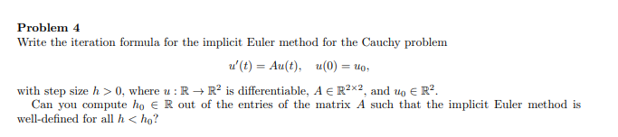 Problem 4 Write the iteration formula for the | Chegg.com