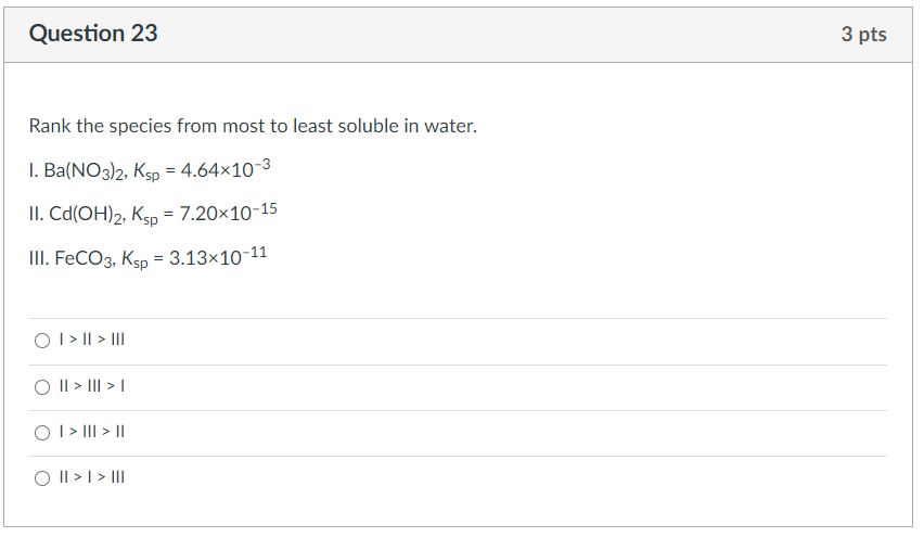 Solved Question 21 3 pts Silver chromate (Ag2CrO4; Ksp = | Chegg.com