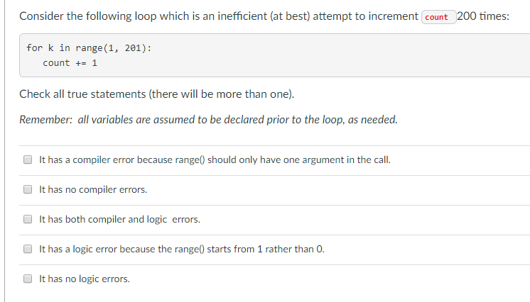 Solved Consider the following loop which is an inefficient | Chegg.com