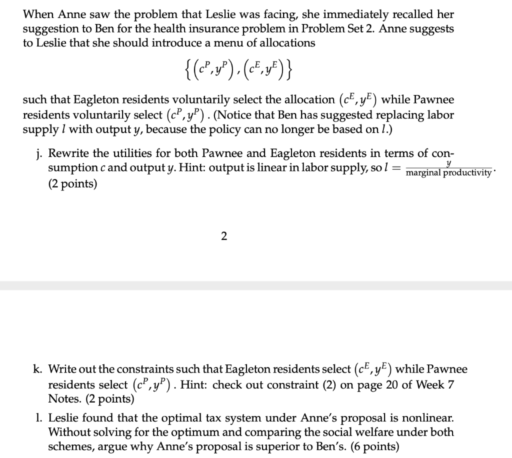 After Pawnee and Eagleton merged to become Pawgleton, | Chegg.com