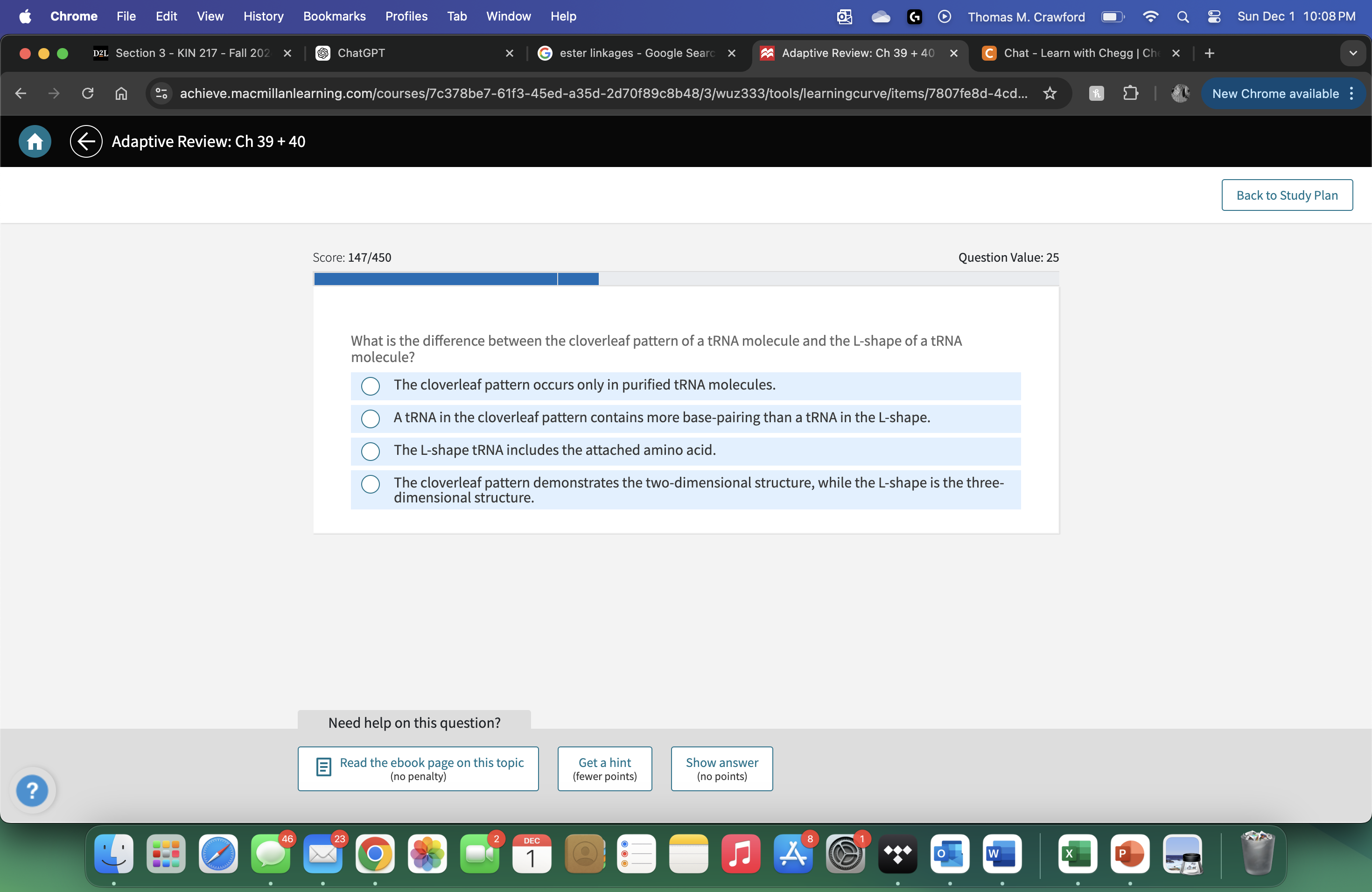 Solved What is the difference between the cloverleaf pattern | Chegg.com