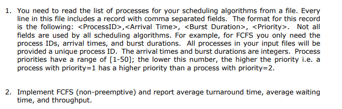 1 Description of Task In this assignment you will be | Chegg.com