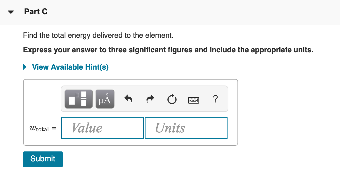 Solved Part A The voltage and current at the terminals of | Chegg.com