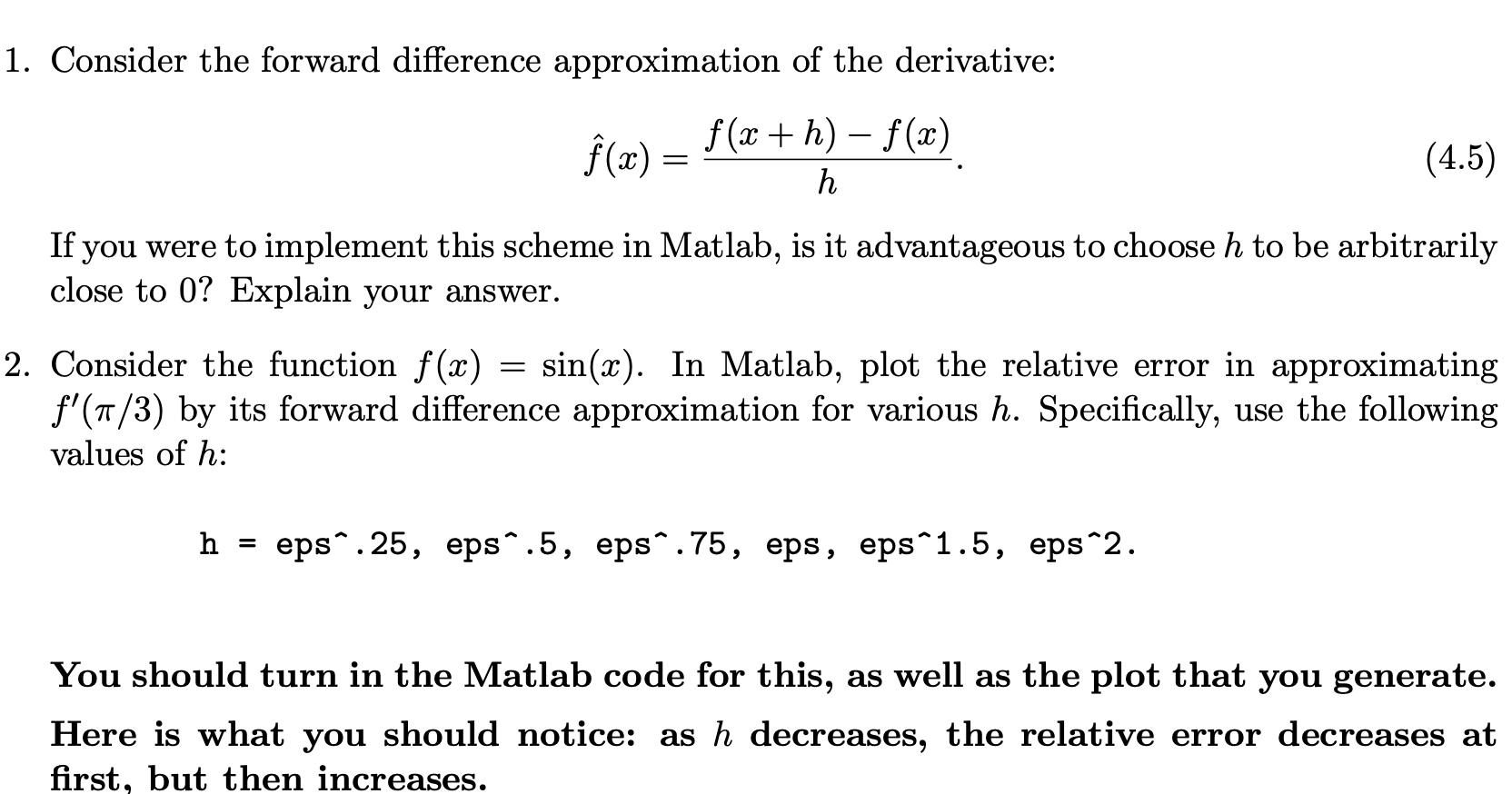 Solved Solve the above question with Matlab and document | Chegg.com