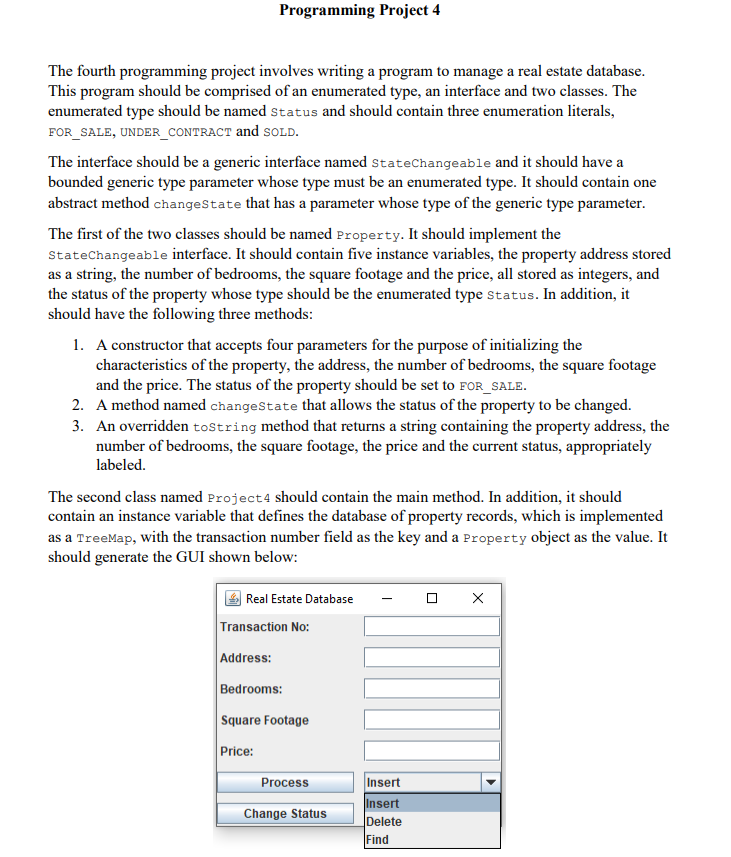 Solved Programming Project 4 The fourth programming project | Chegg.com