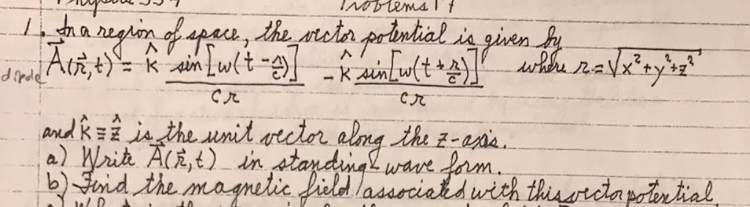 Solved ELECTRODYNAMICS Please explain how to solve part a…. | Chegg.com