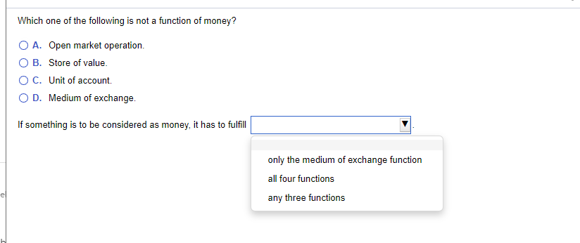 Which of the following is not a function of money store