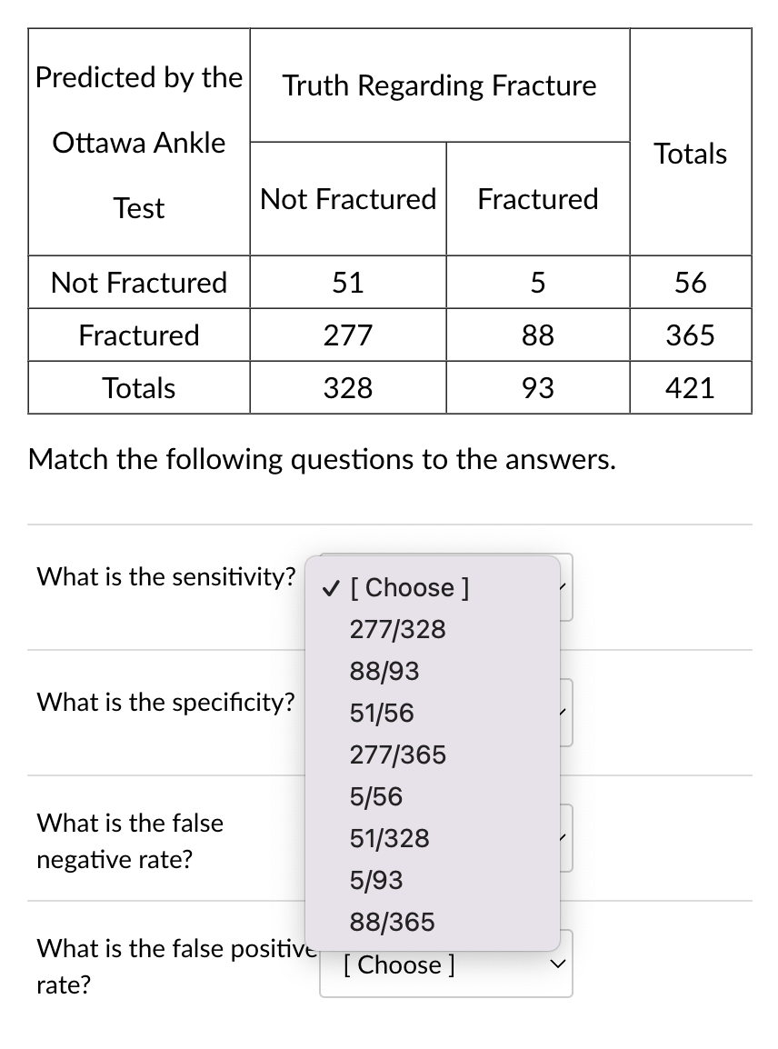 Solved matching each question. all have the same answers to | Chegg.com