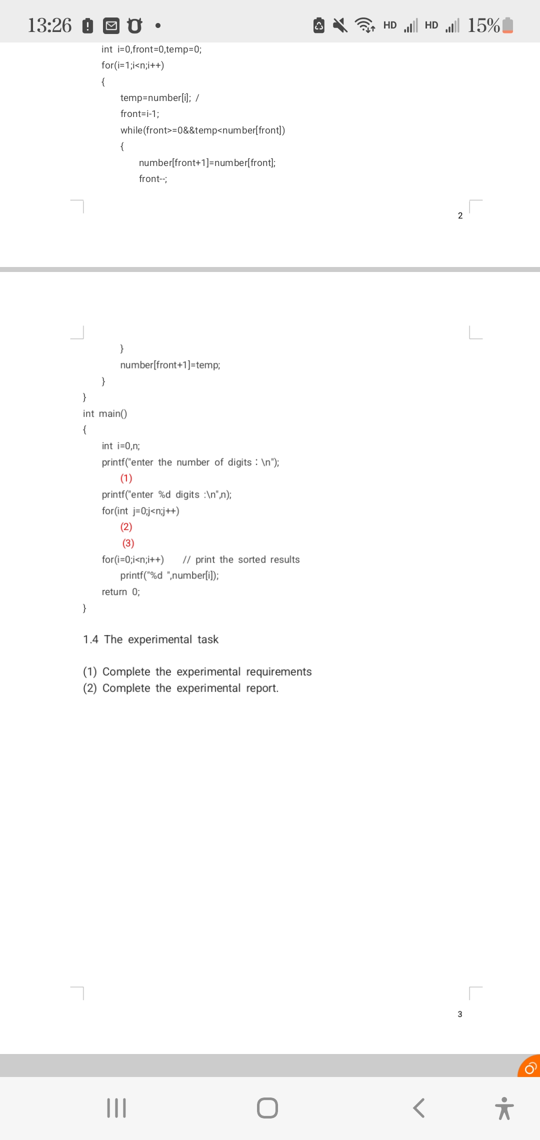 Solved 13:26 0 HD || HD || 15% 2 Experiment 7: The | Chegg.com