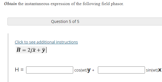 Solved Obtain the instantaneous expression of the following | Chegg.com