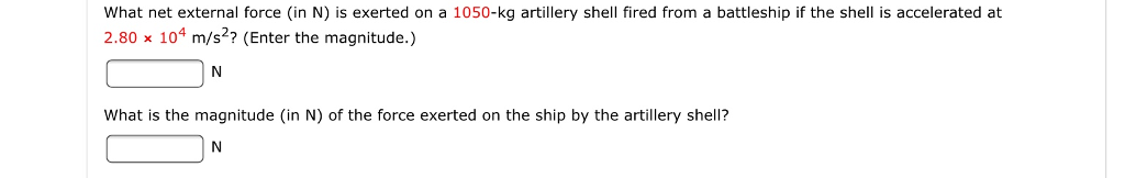 Solved What Net External Force In N Is Exerted On A