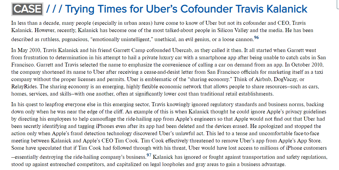 Solved CASE /// Trying Times for Uber's Cofounder Travis | Chegg.com