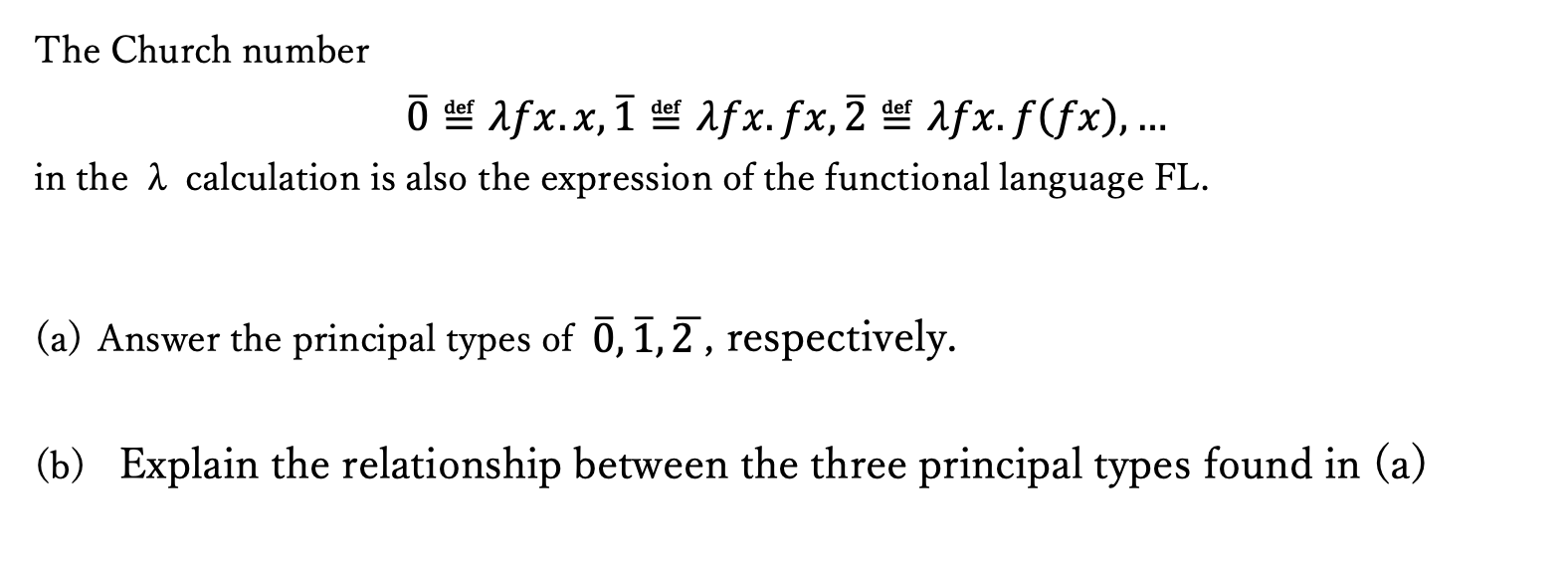 Solved Computer Science about Functional language FL | Chegg.com