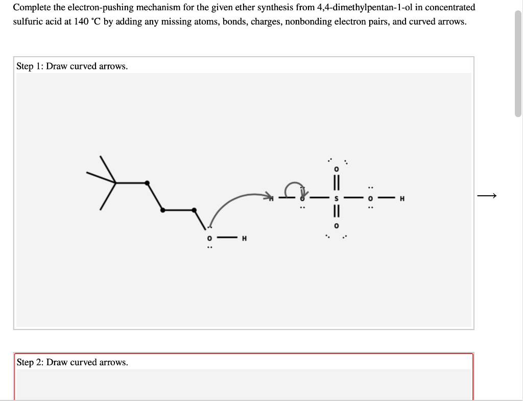 Solved Complete the electron-pushing mechanism for the given | Chegg.com Solved Complete the electron-pushing mechanism for the given | Chegg.com