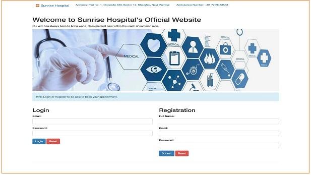 Solved Make a login and signup page of a HOSPITAL MANAGEMENT | Chegg.com