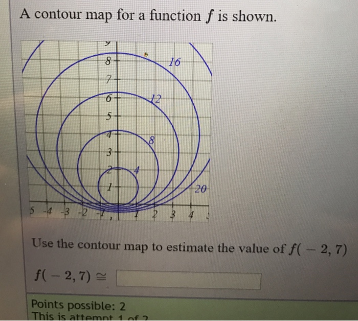 Solved A contour map for a function f is shown. 10 Use the | Chegg.com