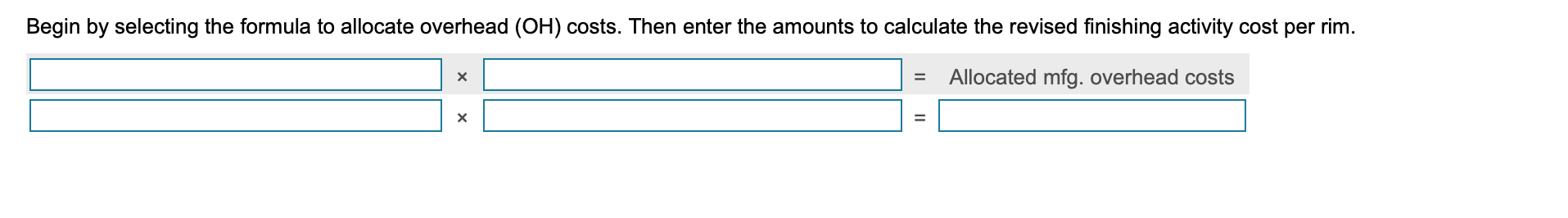 Solved Х Data Table Activity Predetermined Overhead | Chegg.com