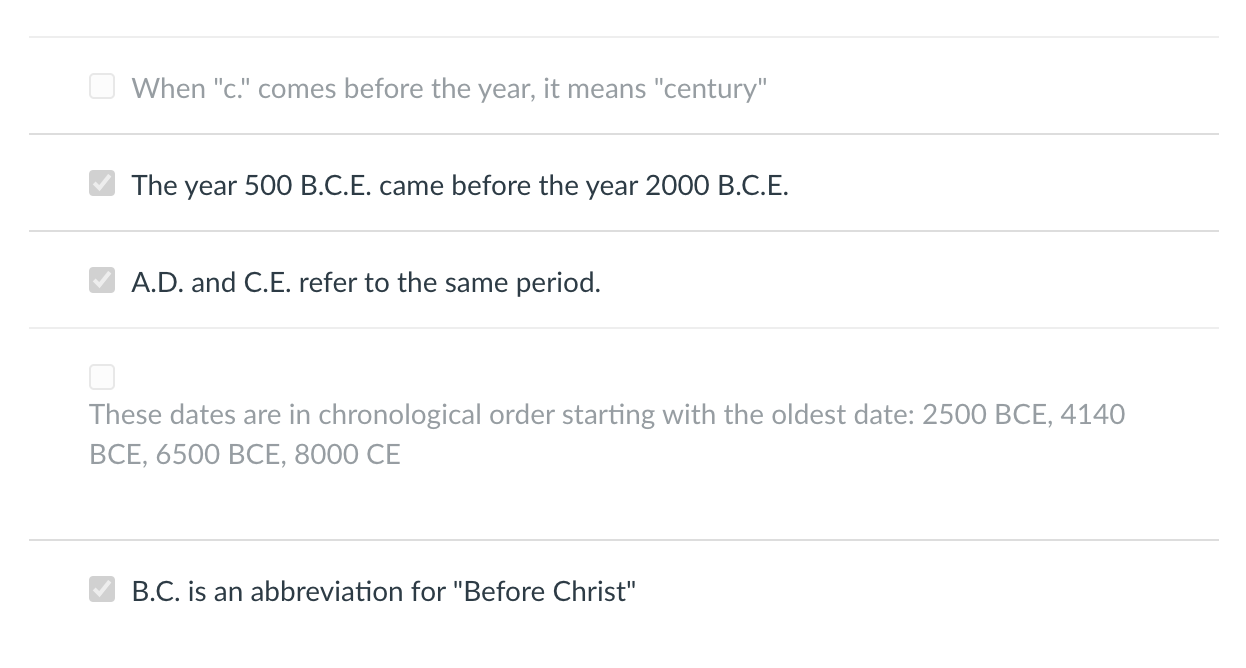 Solved Select all that is true from the list below about | Chegg.com