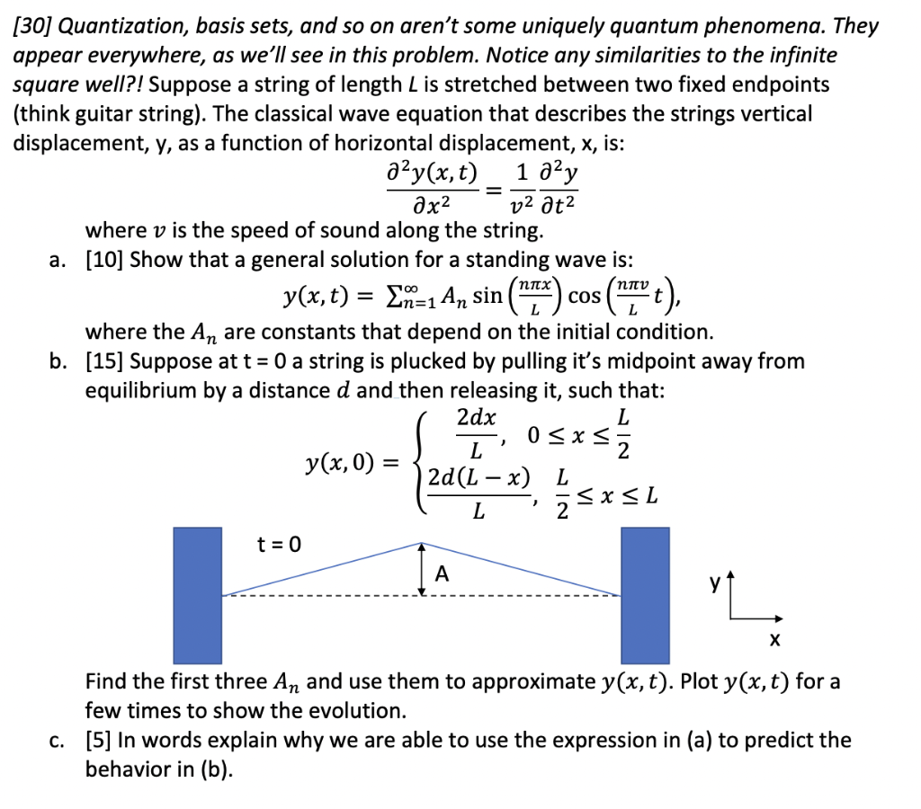 Solved [30] Quantization, basis sets, and so on aren't some | Chegg.com