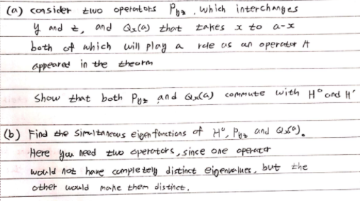 Solved To Calculate The First Order Correction E 1 To The