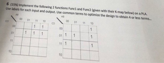 Solved 6 (15%) Implement the following 2 functions Func1 and | Chegg.com