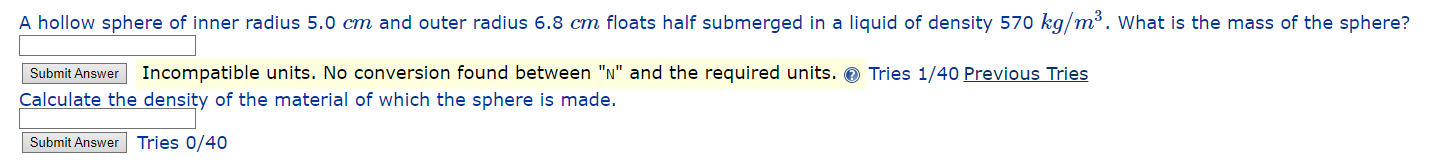 Solved A hollow sohere of inner radius 5.0 cm and outer | Chegg.com
