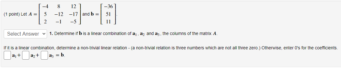 Solved (1 point) Let | Chegg.com
