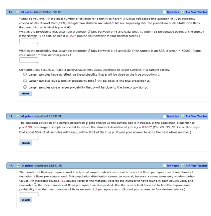 Solved 0.6/1 points | Previous Answers MintroStat9 4.E.059. | Chegg.com