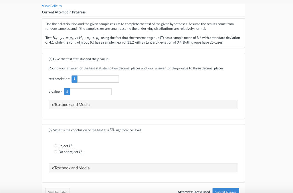 Solved View Policies Current Attempt in Progress Use the | Chegg.com