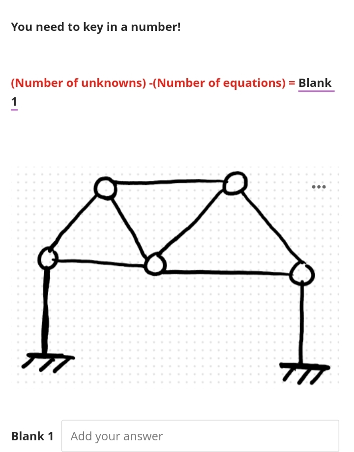 Solved You need to key in a number! (Number of unknowns) - | Chegg.com