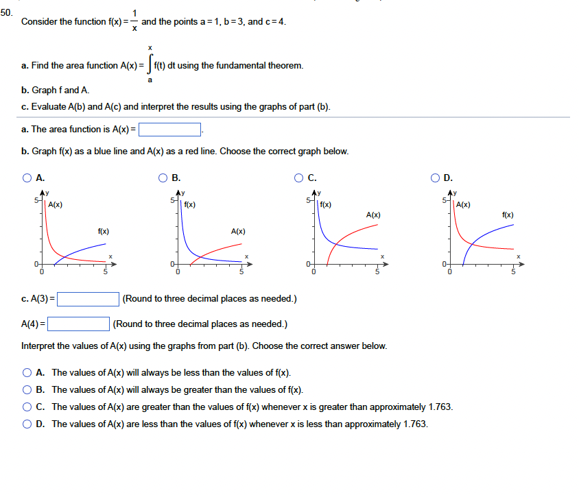 Solved Consider the function f(x)=x1 and the points a=1,b=3, | Chegg.com