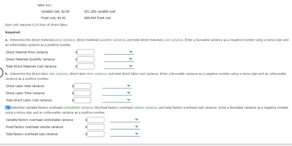 Solved Direct Materials, Direct Labor, and Factory Overhead | Chegg.com