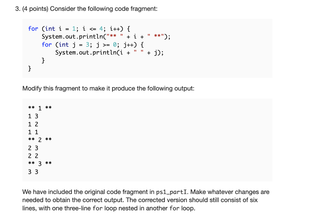 Solved 1. (3 points) In ps1_partI, we have included the | Chegg.com