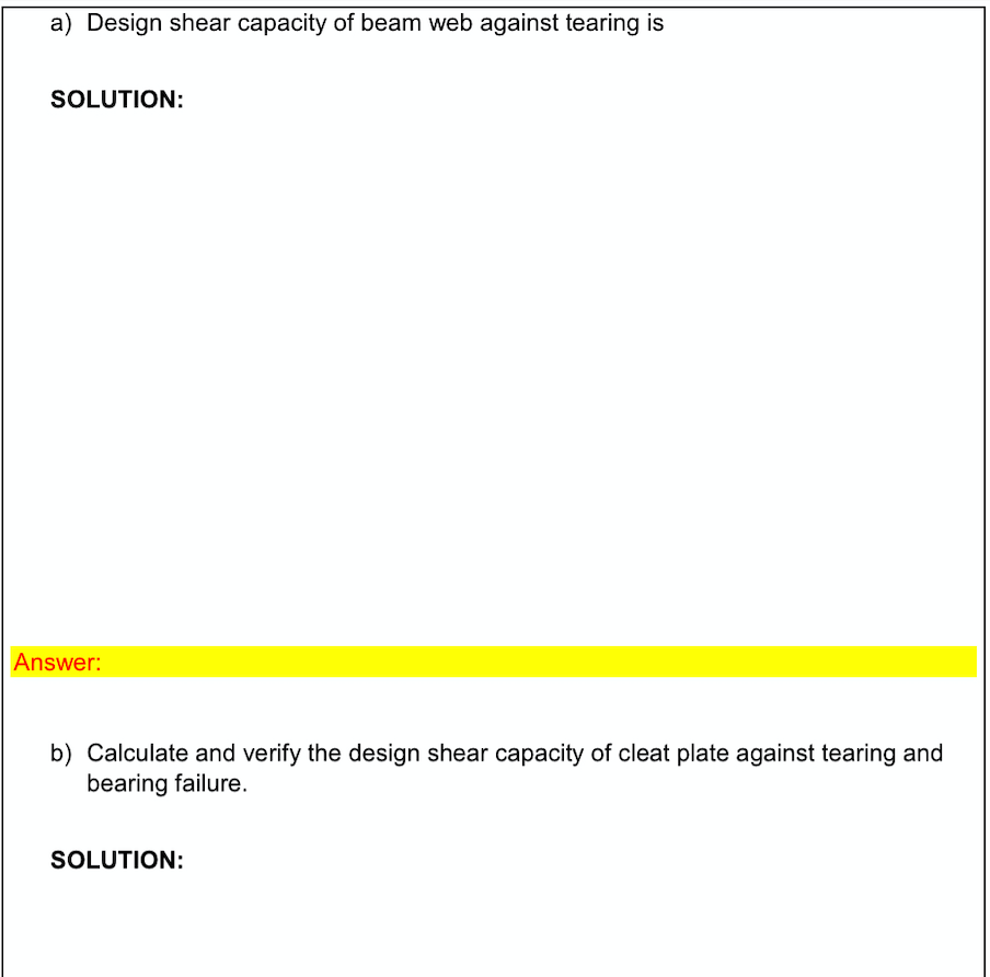 Solved 14. For 610 UB 113 Grade 300 plus universal beam with | Chegg.com