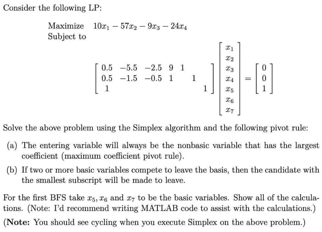 Solved Consider the following LP: Maximize | Chegg.com