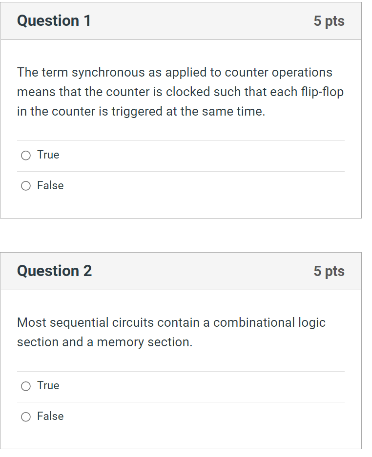 Solved The term synchronous as applied to counter operations | Chegg.com