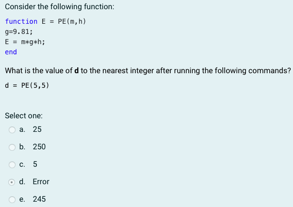 Solved Consider the following function: function [quick, | Chegg.com Solved Consider the following function: function [quick, | Chegg.com