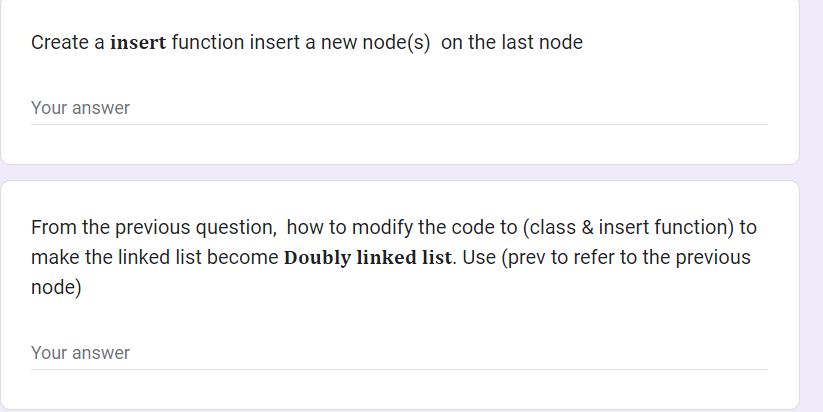 Solved Create a insert function insert a new node(s) on | Chegg.com