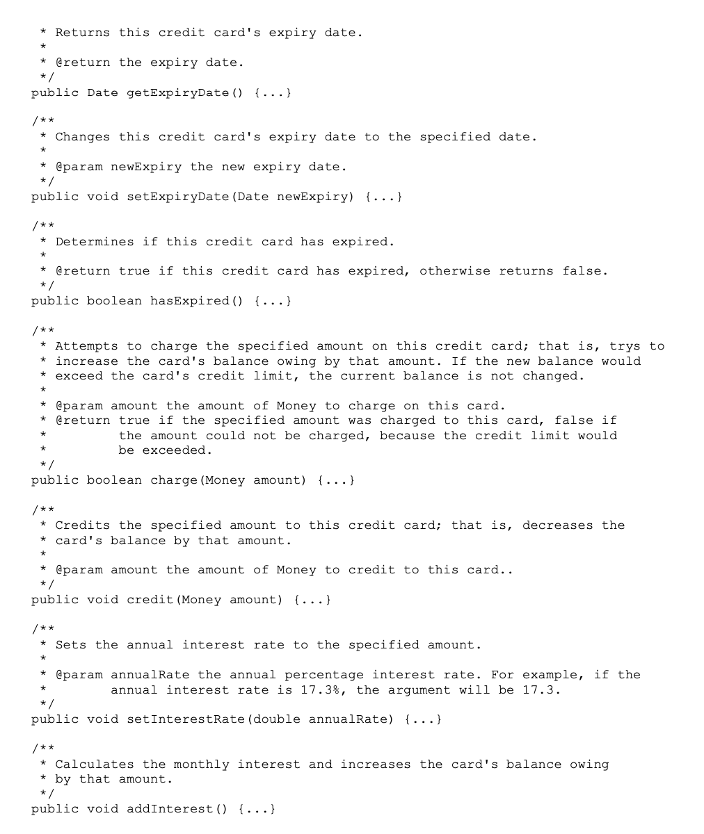 Solved (a) Define the fields (instance variables) for this | Chegg.com