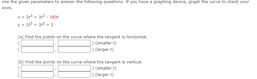 Solved Use the given parameters to answer the following | Chegg.com