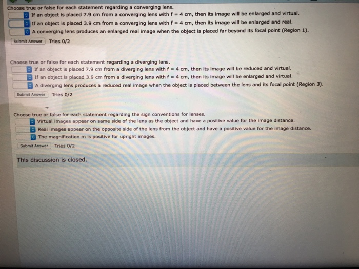 Solved Choose true or false for each statement regarding a | Chegg.com