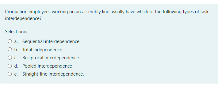 Solved Production employees working on an assembly line | Chegg.com