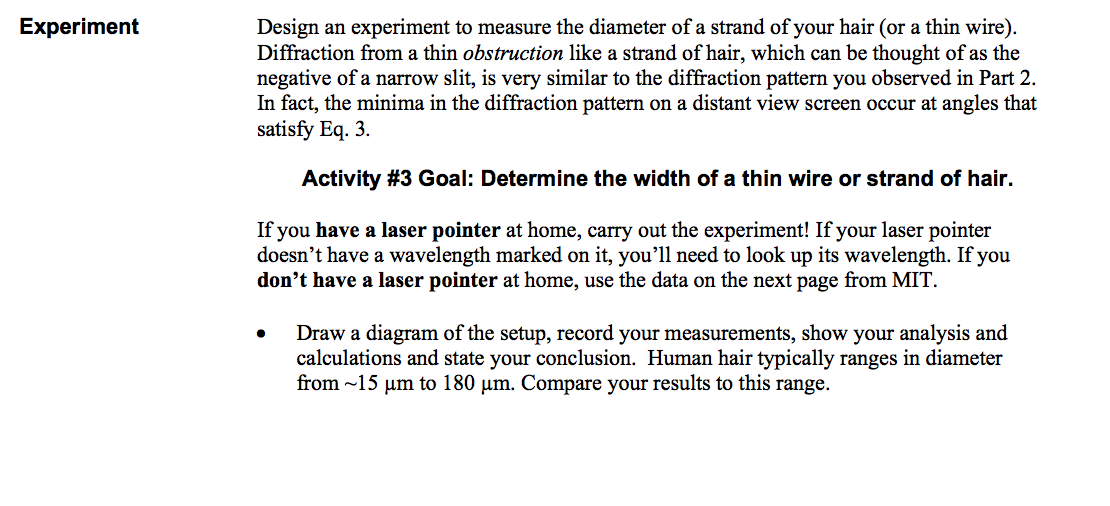 Experiment Design an experiment to measure the | Chegg.com