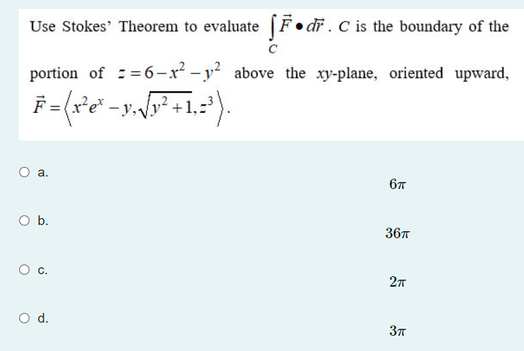 Solved Use Stokes' Theorem to evaluate [Fodi. C is the | Chegg.com