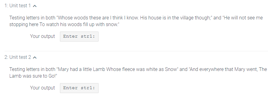 Solved Rewrite the function def letters (s) from Lab 8.2 | Chegg.com