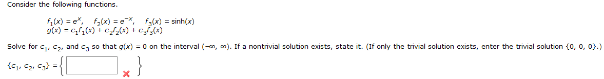 Solved Consider the following functions. | Chegg.com