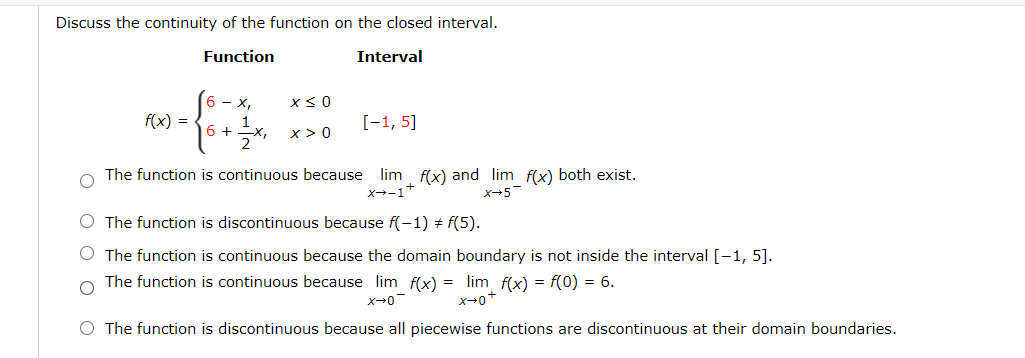 Solved Discuss the continuity of the function. x² - 9 f(x) = | Chegg.com