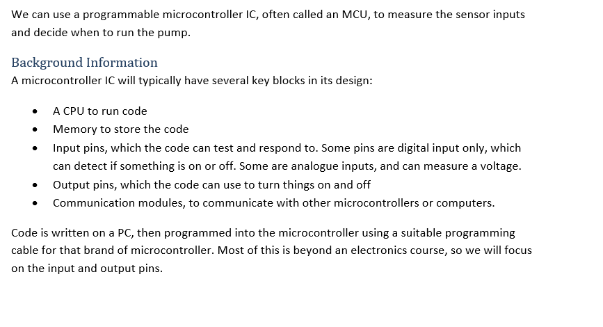 Solved We can use a programmable microcontroller IC, ﻿often | Chegg.com