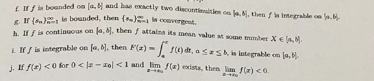 Solved This is Advanced Calculus I, need help, thanks! | Chegg.com